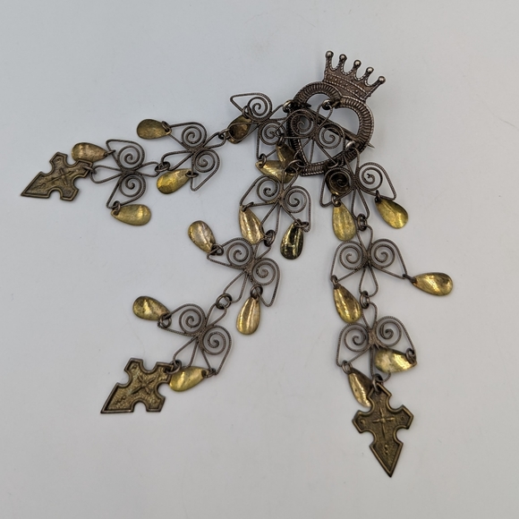 Solje | Jewelry | Vintage Norway Solje Heart Crown Dove Cross Silver ...